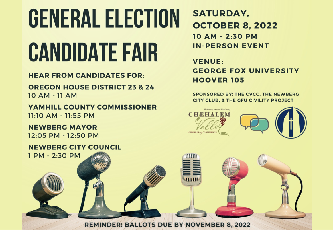 Candidates Fair – United As Neighbors of Newberg and Dundee Oregon